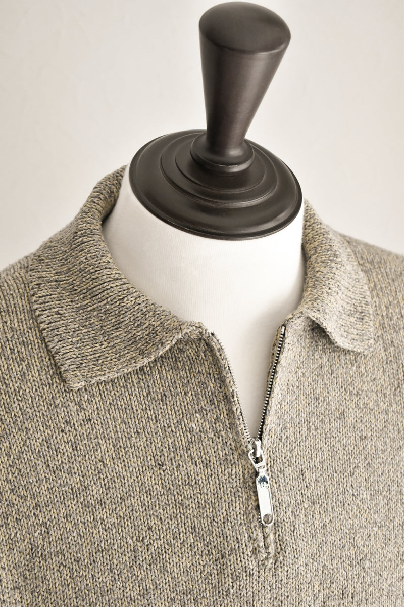 [NEW]Olde H&Daughter / SILK COTTON HALF ZIP P/O – Auba Jaconelli